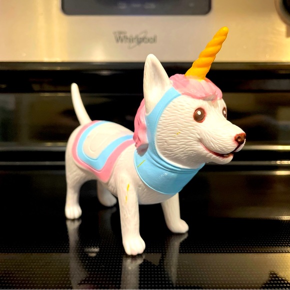 Toys | Ankyo White Dog Dressed As A Unicorn Figure Cake Topper 79 ...